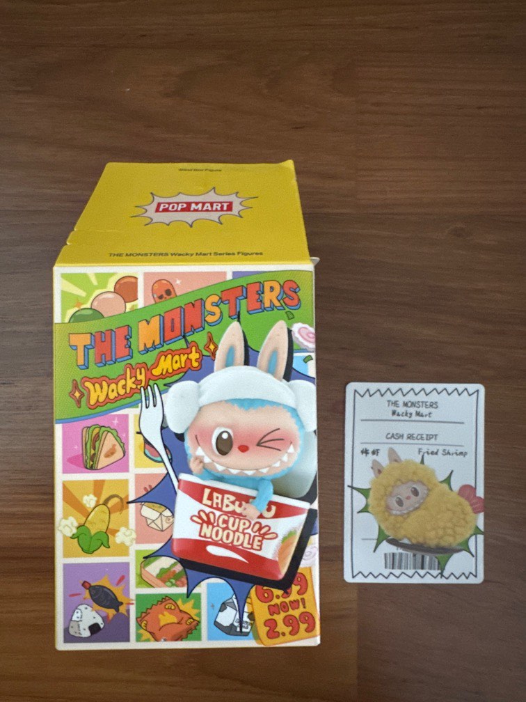 Popmart Labubu Wacky Mart Series Fried Shrimp, Hobbies & Toys, Toys ...