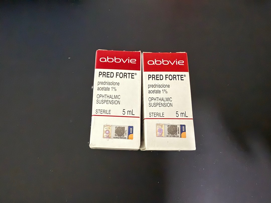 Pred forte 1% eye drops, Health & Nutrition, Medical Supplies & Tools ...