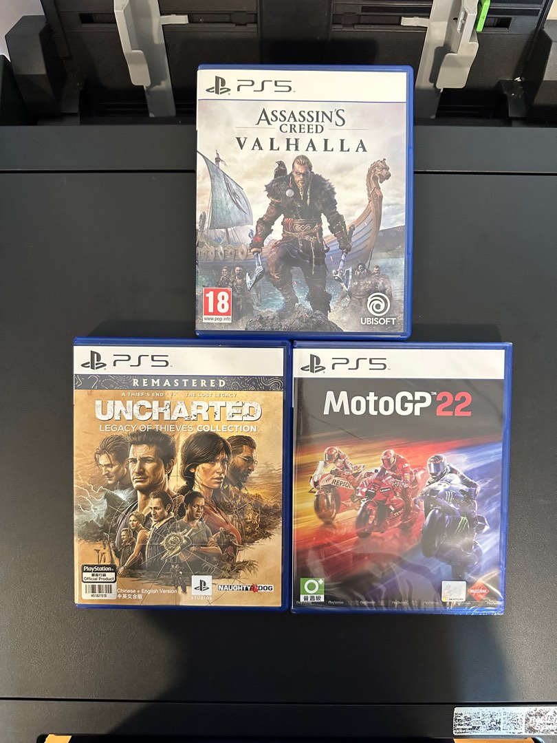 PS5 game Assassin’s Creed Valhalla / Uncharted legacy of thieves ...