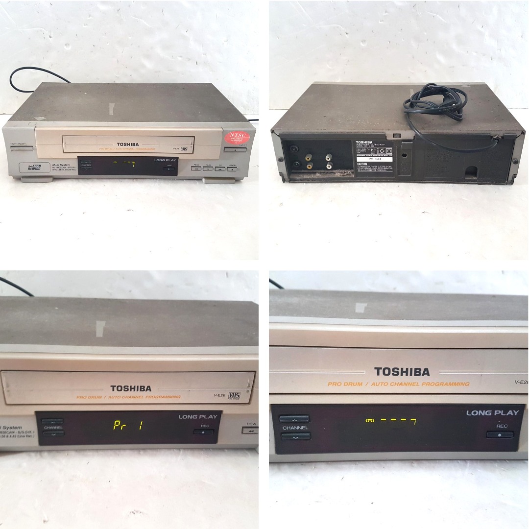 Rare Collectibles, Toshiba Video Cassette Recorder, Model V-E28, Multi ...