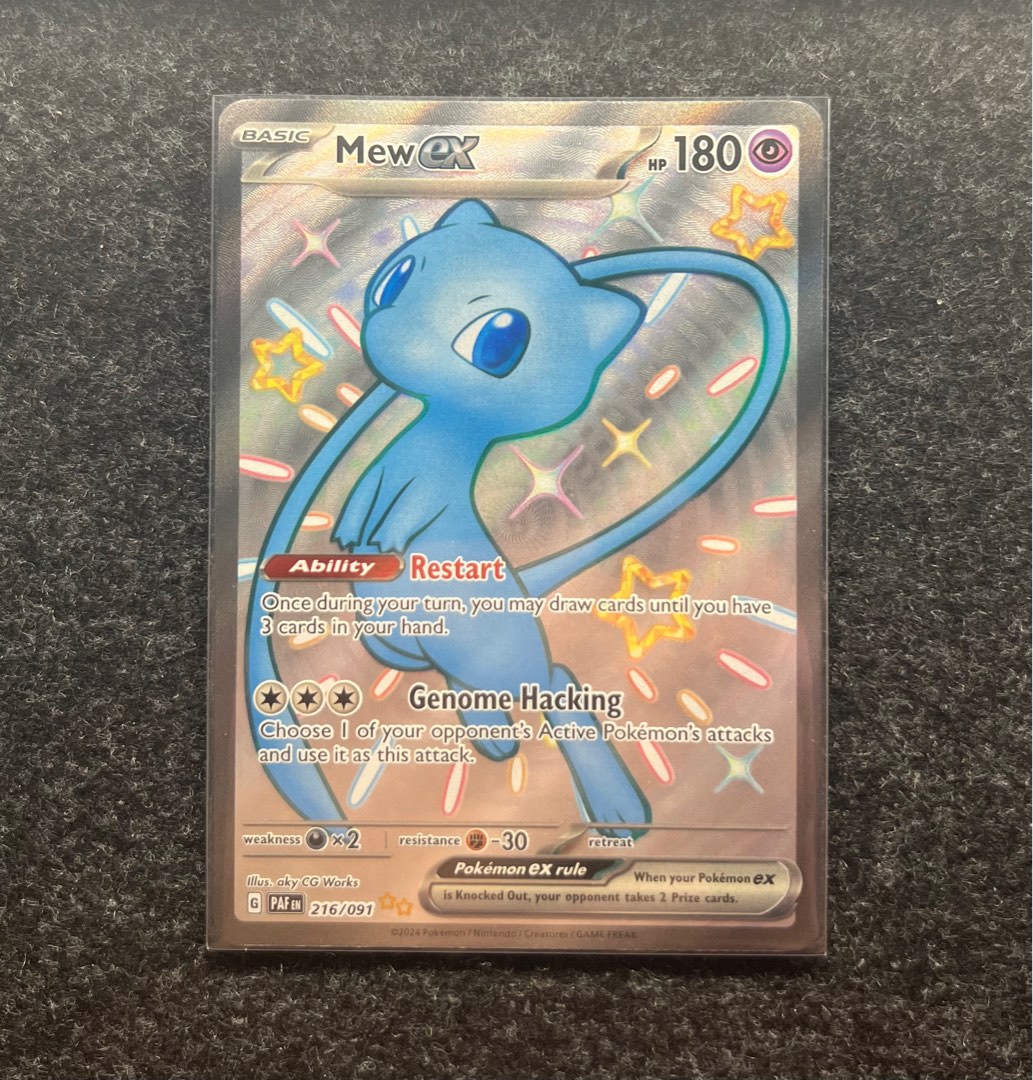 Shiny Mew EX #216 (ENG) - Paldean Fates, Hobbies & Toys, Toys & Games ...