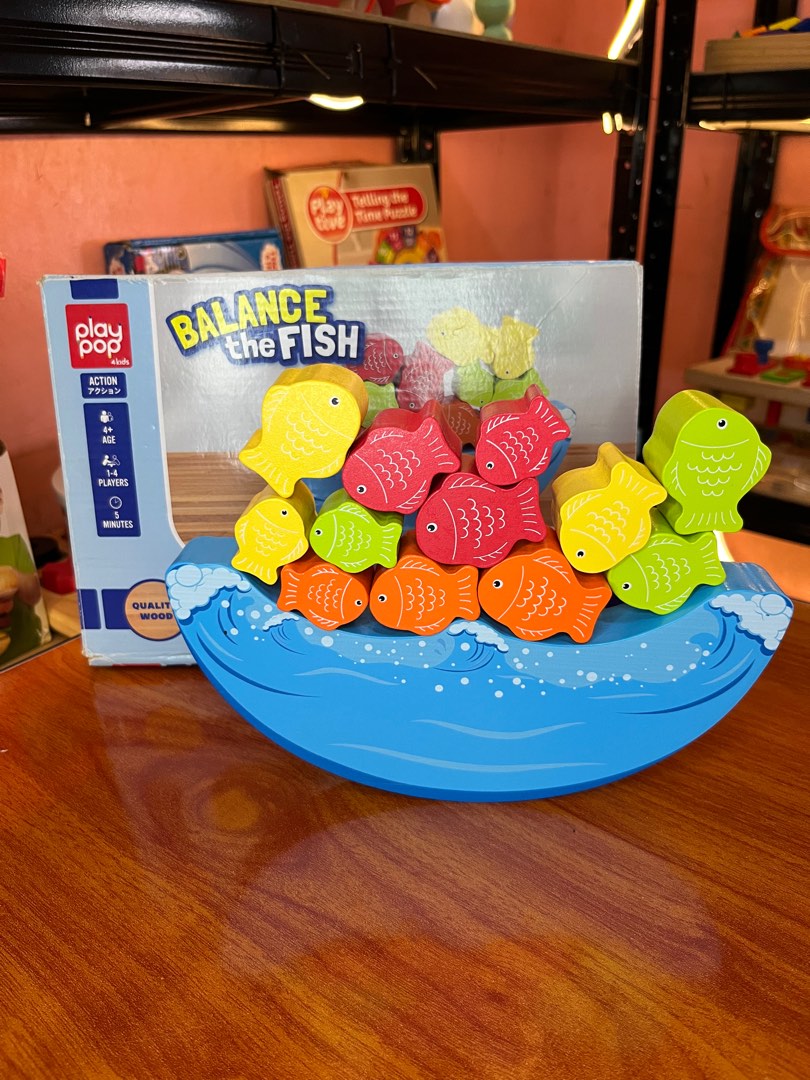 Toys R Us Wooden Balancing Fish, Hobbies & Toys, Toys & Games on Carousell