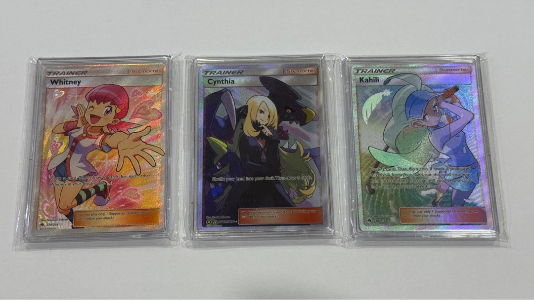 Trainer Whitney Trainer Cynthia Trainer Kahili Pokemon TCG, Hobbies ...