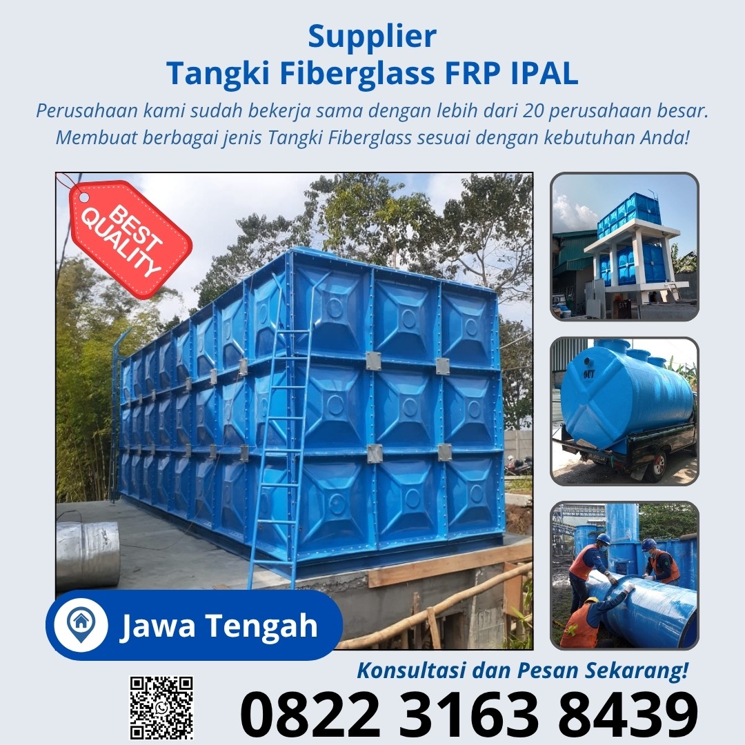 Wa: 0822-3163-8439, Gudang Tangki Fiberglass Persegi, Tangki Plat Kotak ...