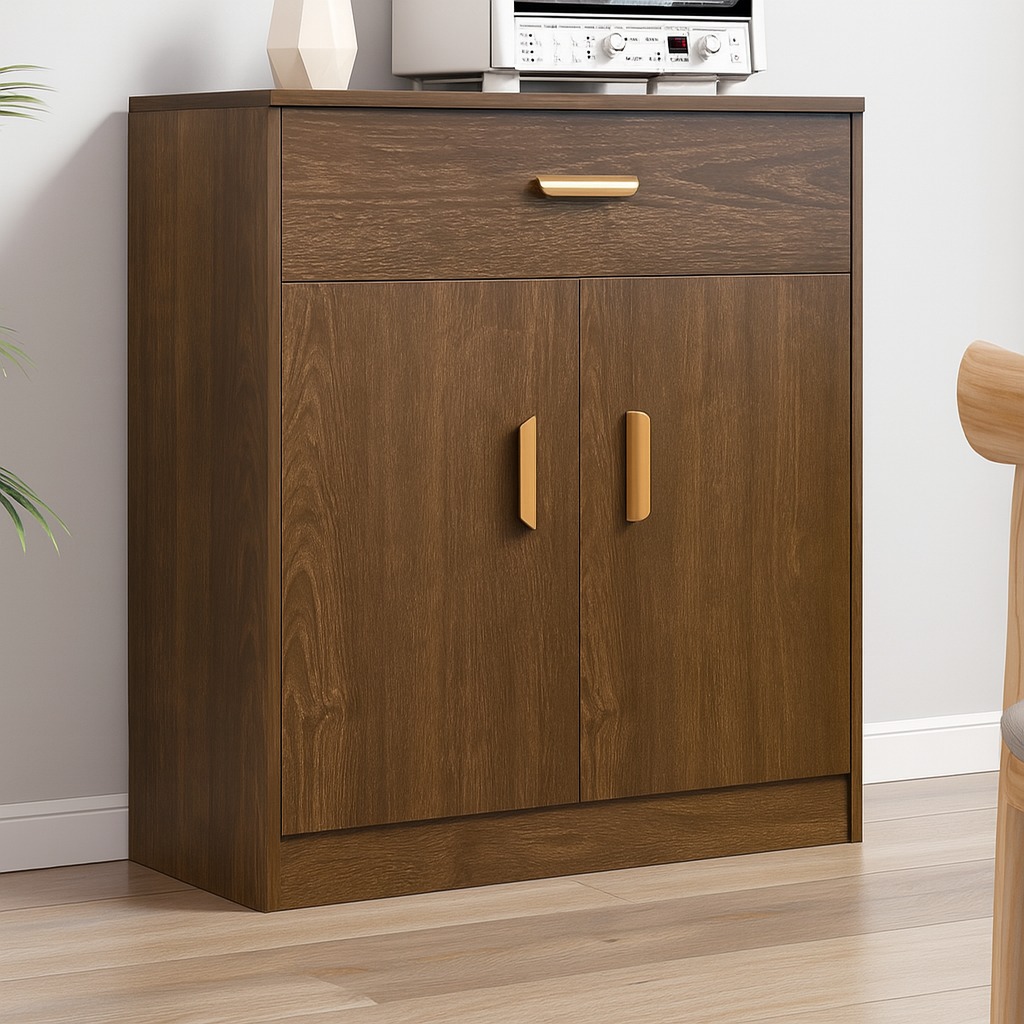 Wooden Storage Cabinet with Drawers | Two Door Kitchen Cupboard ...