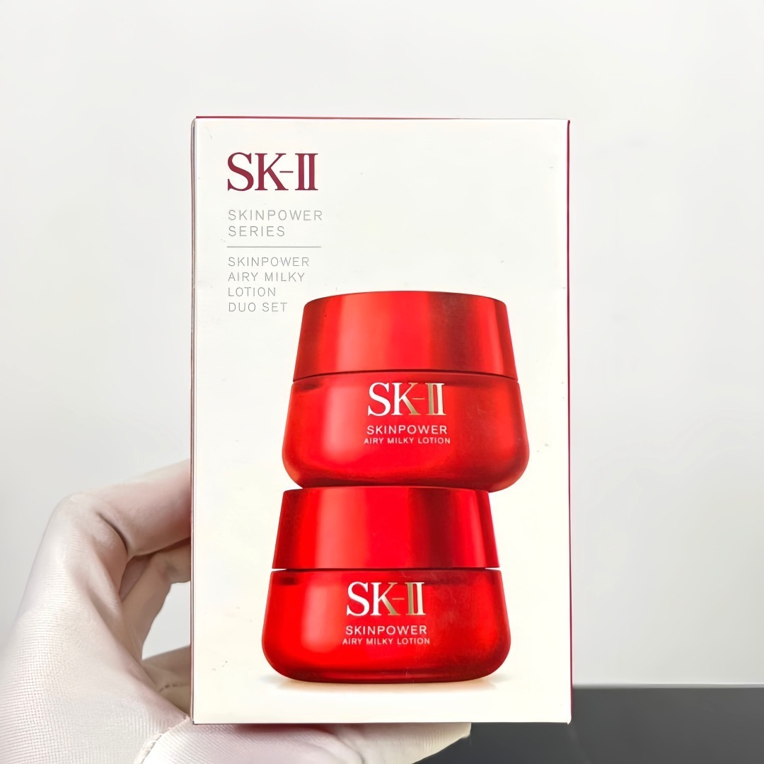 【80g*2】SK-II Skinpower Airy Milky Lotion Duo Set SK2大紅瓶精華面霜-輕盈版 美白補水保溼緊 ...