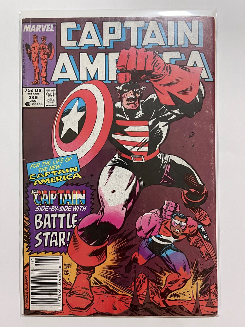 ⚡ Captain America #349 Comic – The Captain & Battlestar (Marvel, 1989), Hobbies & Toys, Books ...