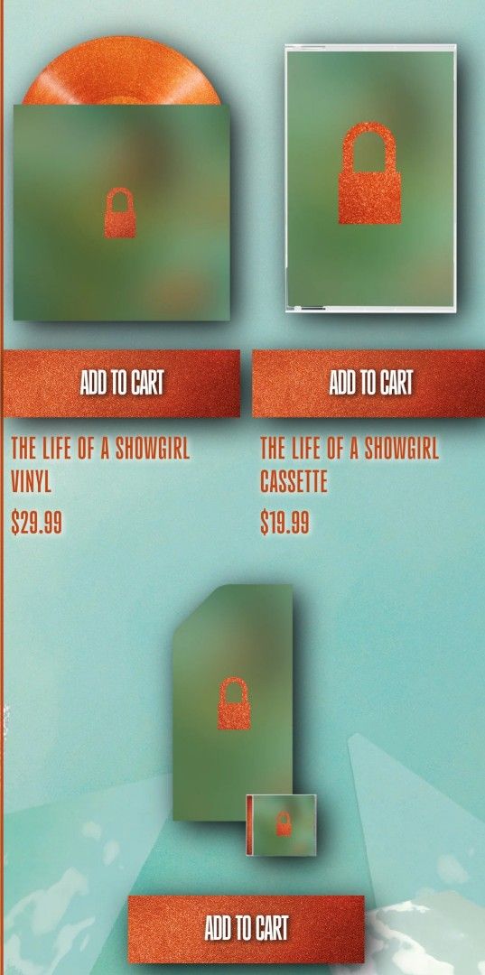 新專 預購 Taylor Swift The Life Of A Showgirl Orange Gold Glitter Vinyl 閃橙膠 ...