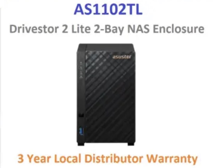 ASUSTOR DRIVESTOR 2 AS1102TL 2-Bay NAS - 3 Years Local Warranty ...