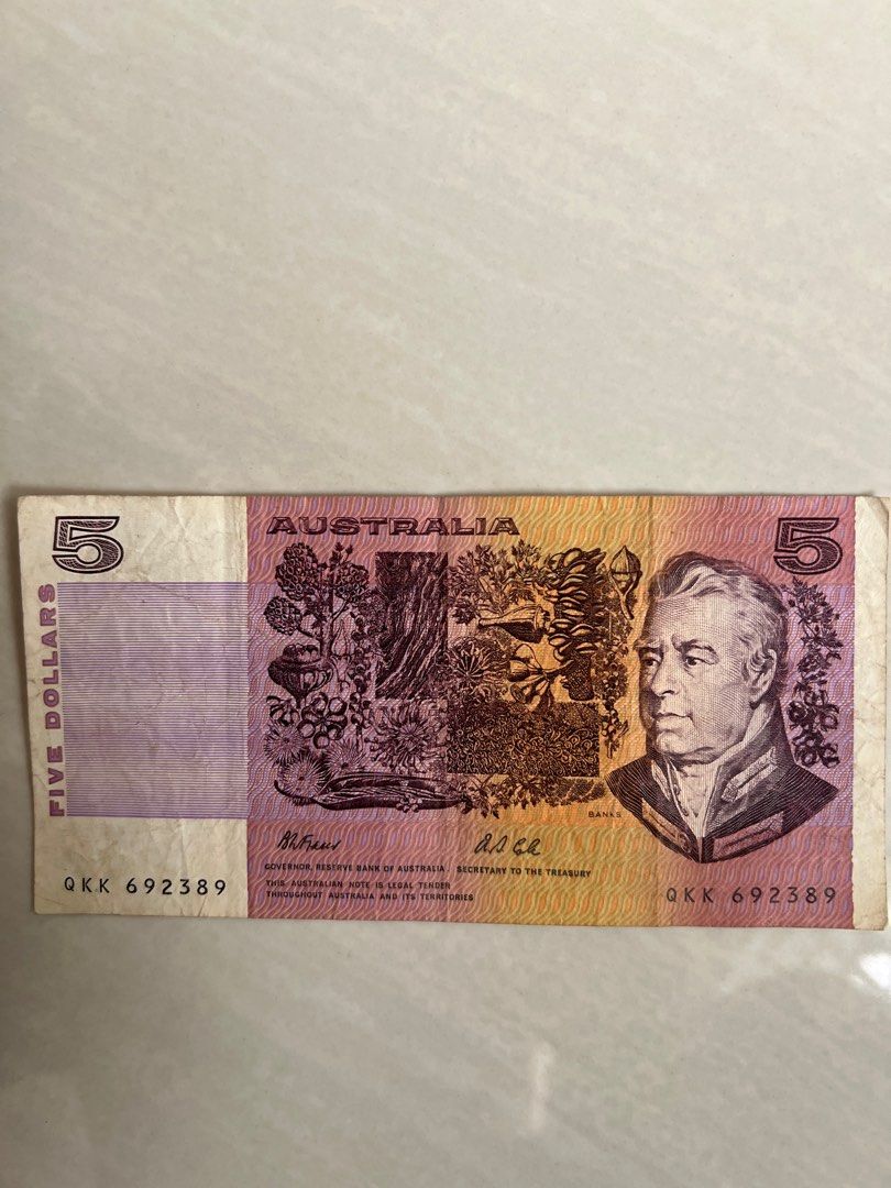 Australian $5 Banknote, Hobbies & Toys, Memorabilia & Collectibles ...