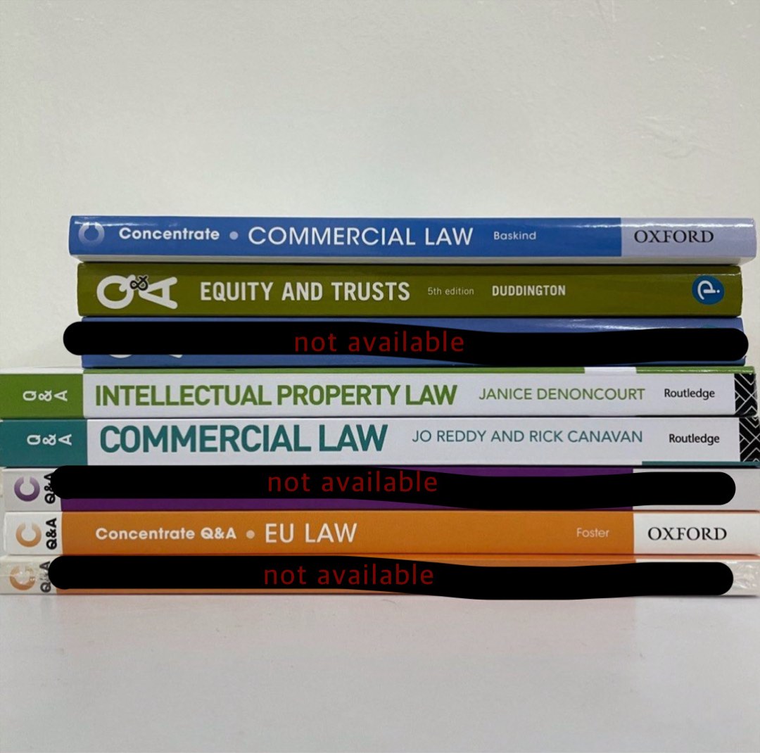 Bachelor of laws LLB Q&A books in perfect condition. intellectual ...