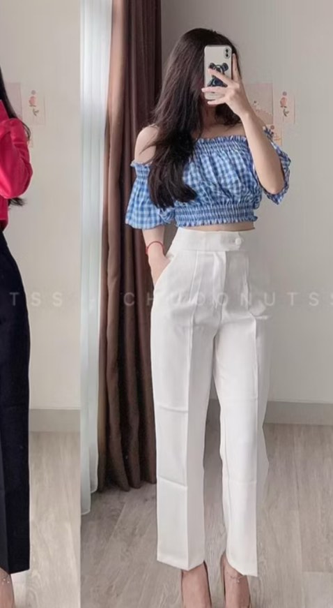 Celana promthong bkk white, Fesyen Wanita, Pakaian Wanita, Bawahan di ...