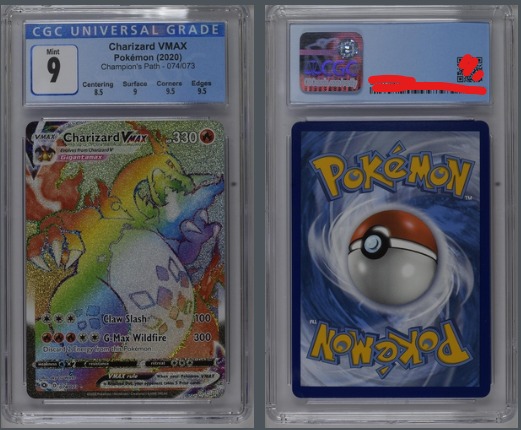 CGC 9 Charizard VMAX #74 Pokemon Champion's Path PSA, Hobbies & Toys ...