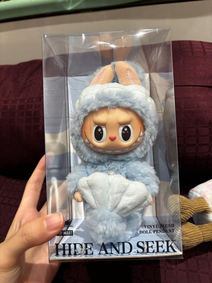 (Dented box) POP MART Merbubu Hide and Seek Vinyl Plush Doll Pendant ...