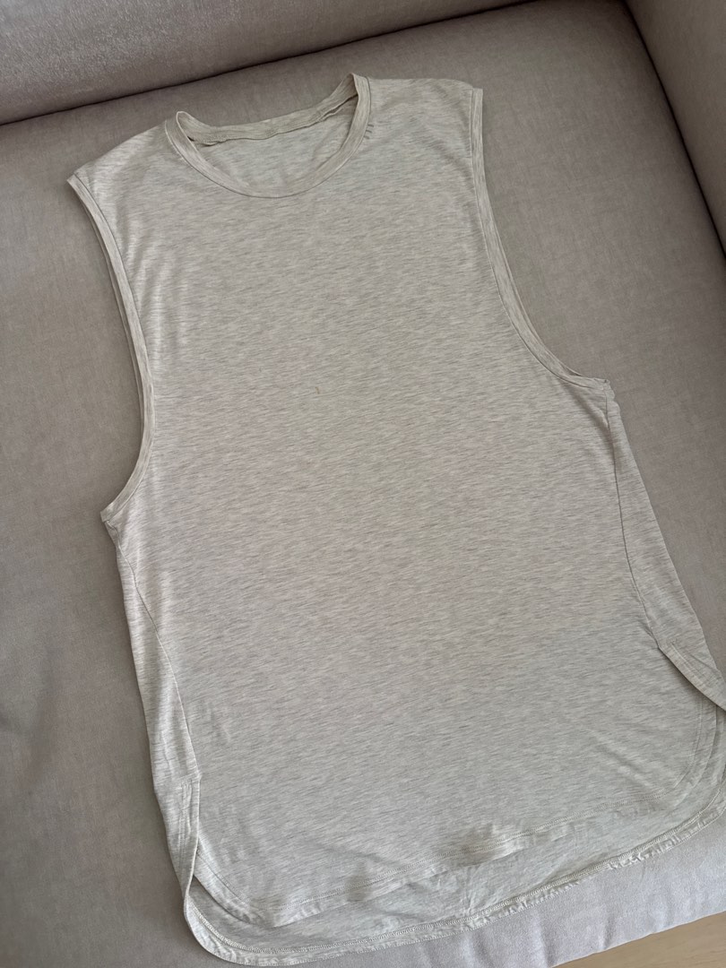 Lululemon Balancer Tank (Cream/Sand), Men's Fashion, Activewear on ...