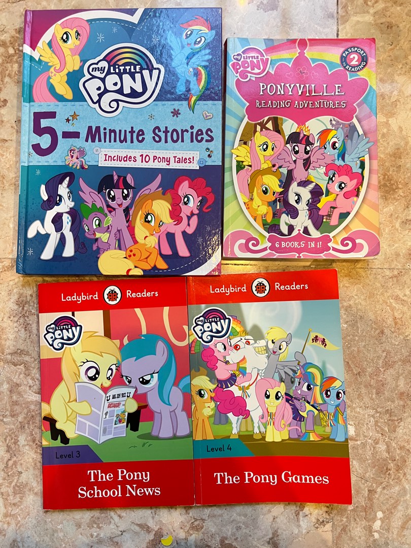 My Little Pony Books Bundle 4books, Hobbies & Toys, Books & Magazines ...