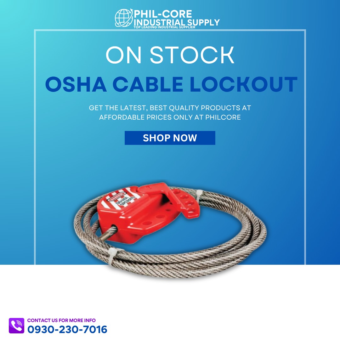 Osha Cable Lockout, Safety cable lock, Flexible lockout device, Lockout ...