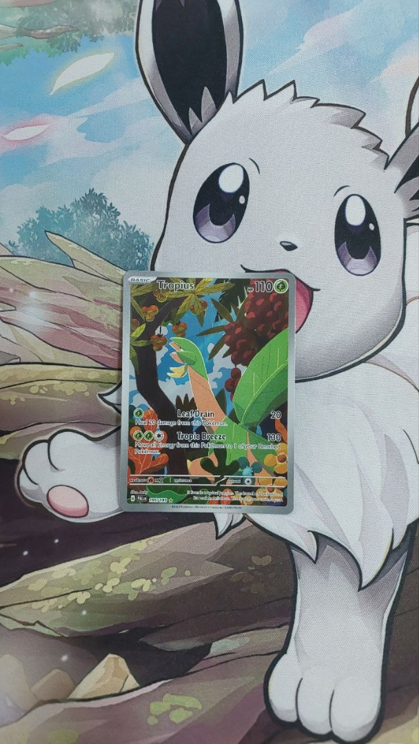 Pokemon Tropius Ir full art chase tcg card #195 from pokemon english ...