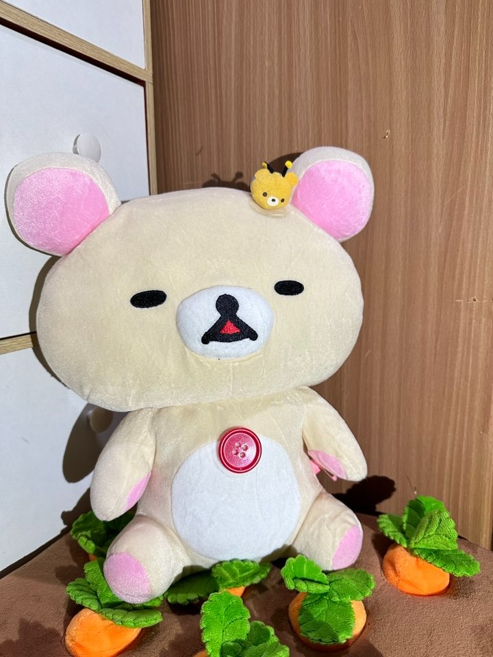 San X Rilakkuma: Kori Korilakkuma Honey bee relax sleeping Large Plush ...