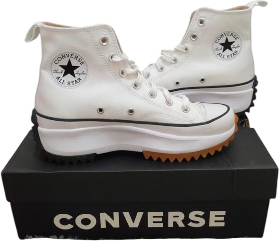Sepatu Converse Run Star Hike Lugged White Black Gum 100% Original ...