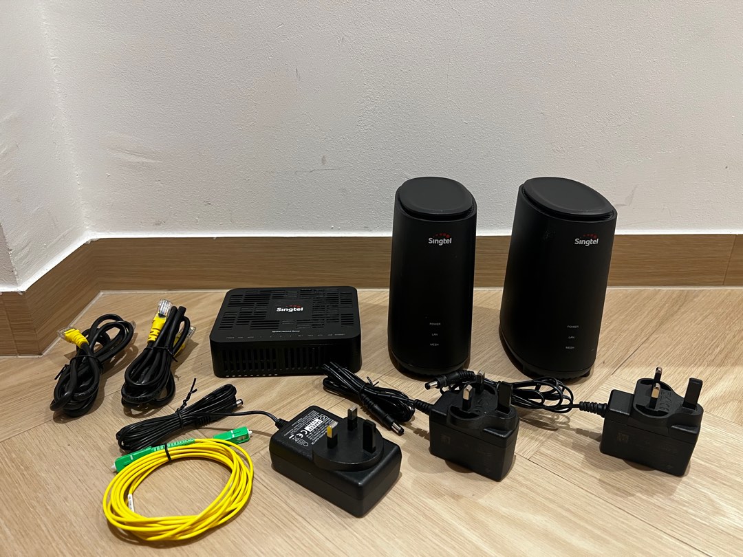 Singtel Optical Network Router and Mesh WiFi Set, Computers & Tech ...