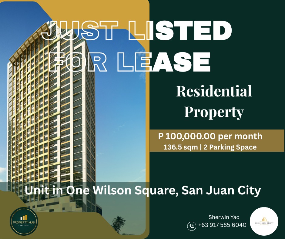 Unit in One Wilson Square, San Juan City, Property, Rentals, Apartments ...