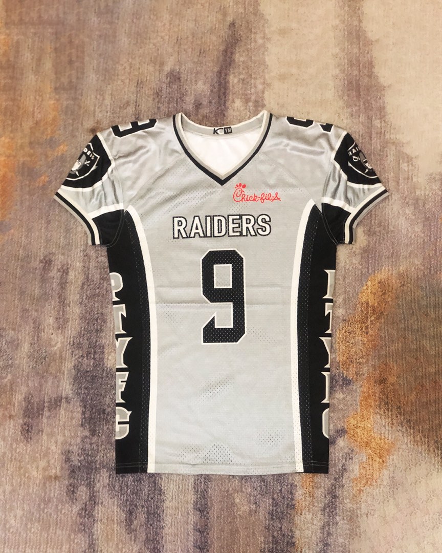 Vintage 90s Oakland Raiders NFL Football Gray Youth Large Jersey, Olah ...