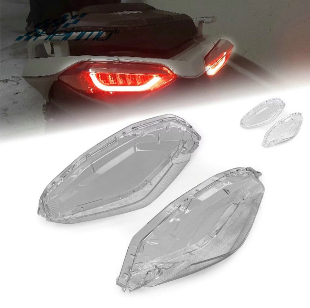XMAX v2/3 clear tail light lens cover, Motorcycles, Motorcycle ...
