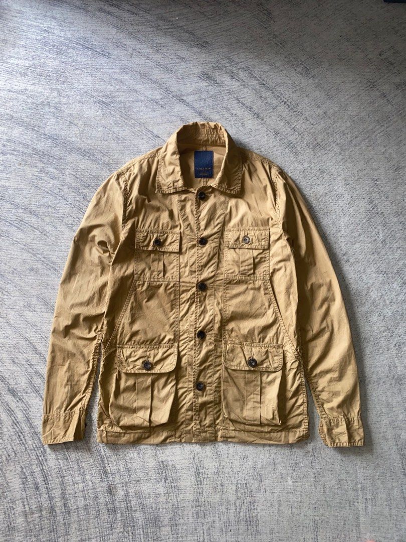 Zara Man Safari Jacket, Men's Fashion, Coats, Jackets and Outerwear on ...