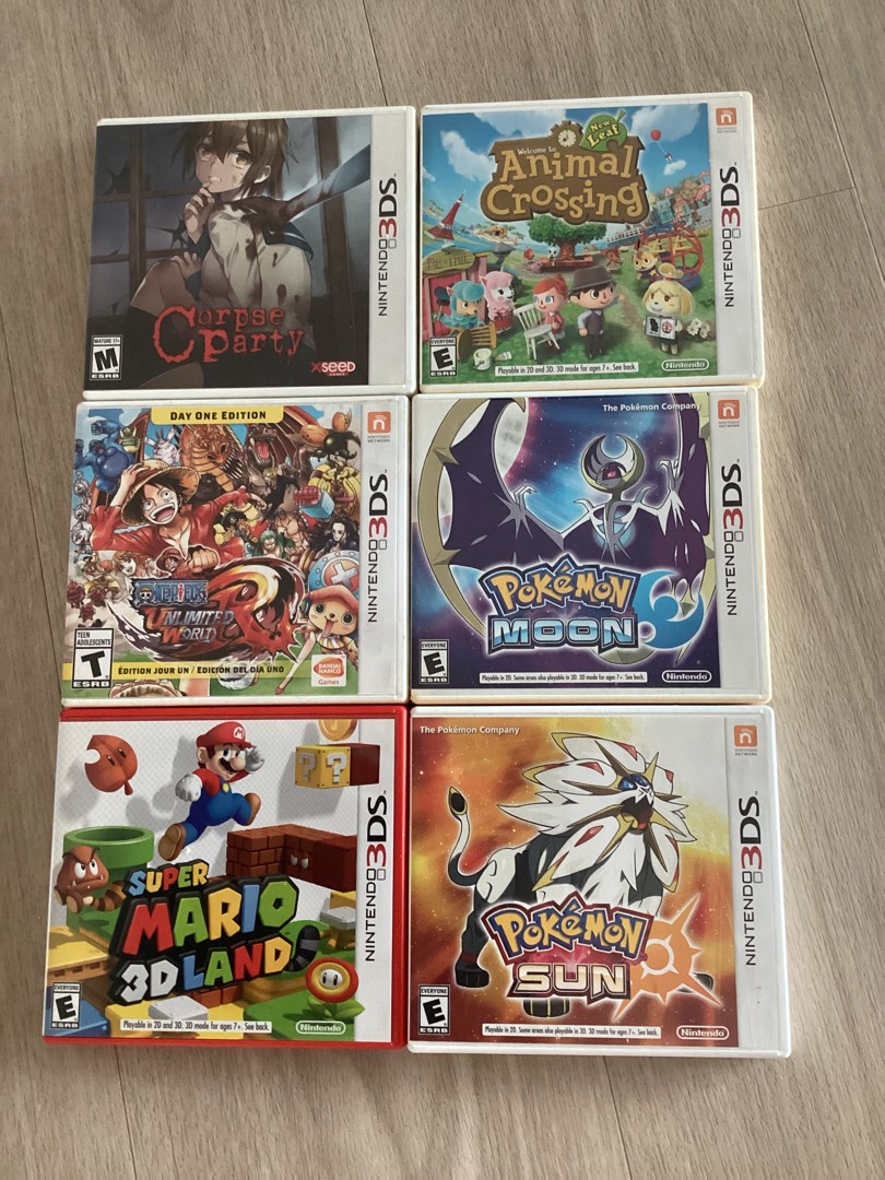 3DS Games - Pokemon | Animal Crossing | Corpse Party | Sun | Moon ...