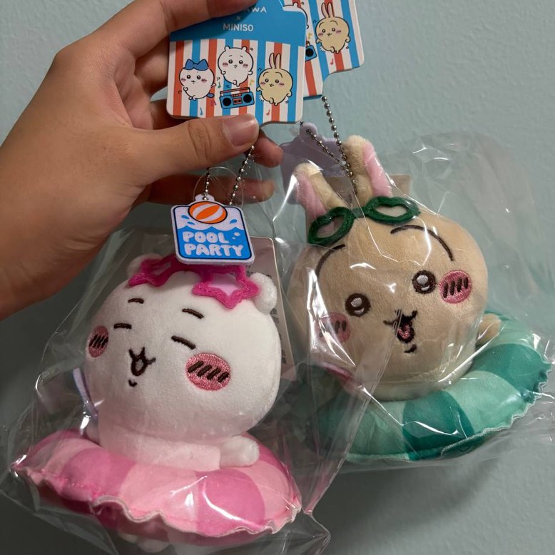 Chiikawa pool party Summer exclusive china miniso - usagi and chiikawa ...