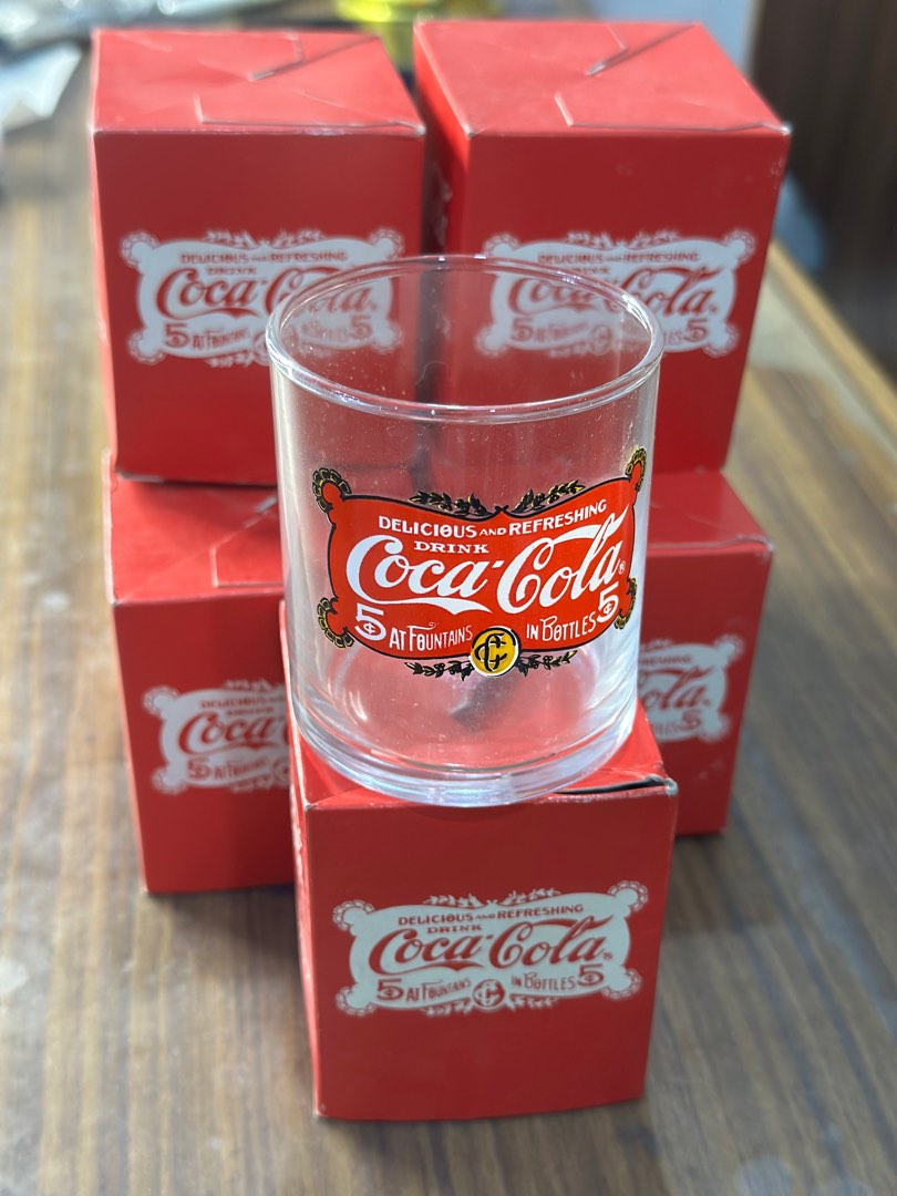 COCA COLA SMALL DRINKING GLASS, Furniture & Home Living, Kitchenware ...