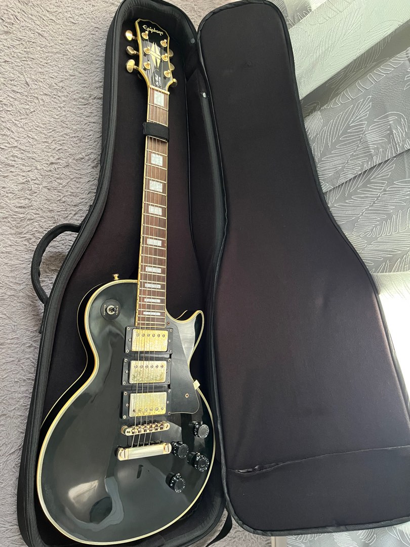 Ephiphone Les Paul Black Beauty, Musik & Media, Alat di Carousell