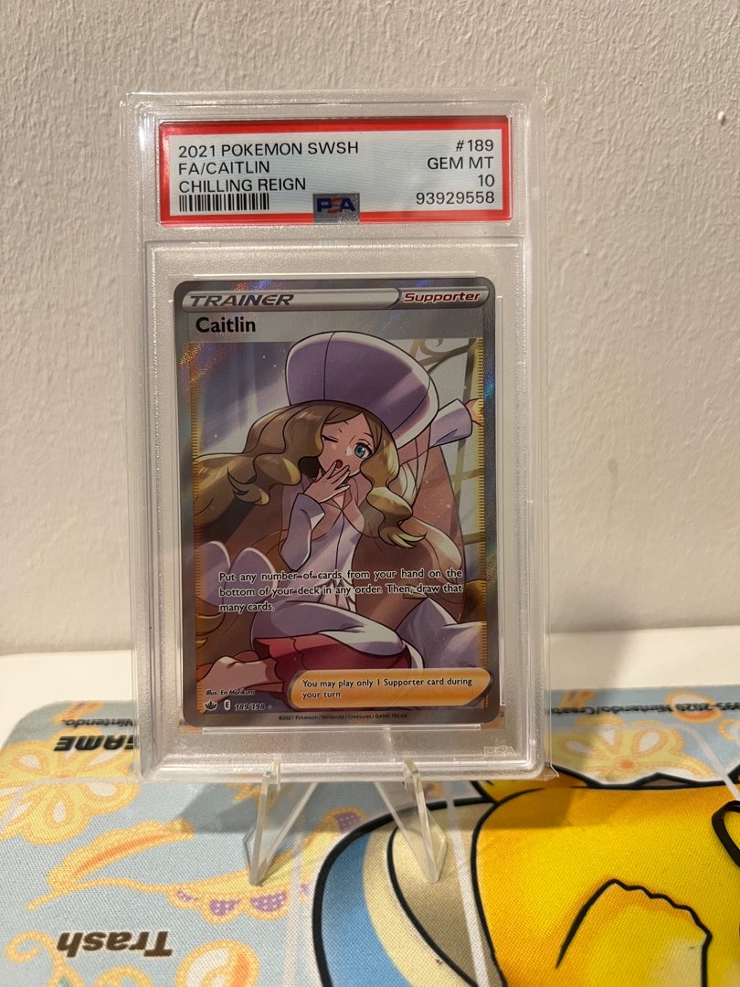 (Free Mailing) Caitlin Full Art Chilling Reign Waifu Pokémon PSA 10 189/198, Hobbies & Toys ...