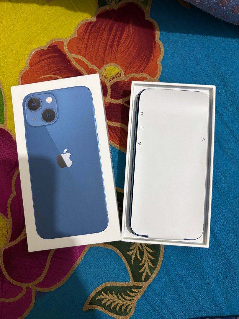 Iphone 13 Mini 128GB Second (Blue) Ex-Ibox Indo, Elektronik, Lainnya di ...