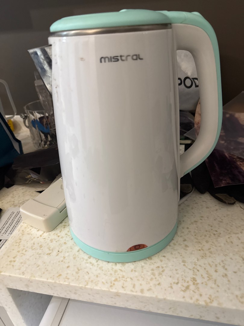 Mistral Electric Kettle - White and Mint, TV & Home Appliances, Kitchen ...