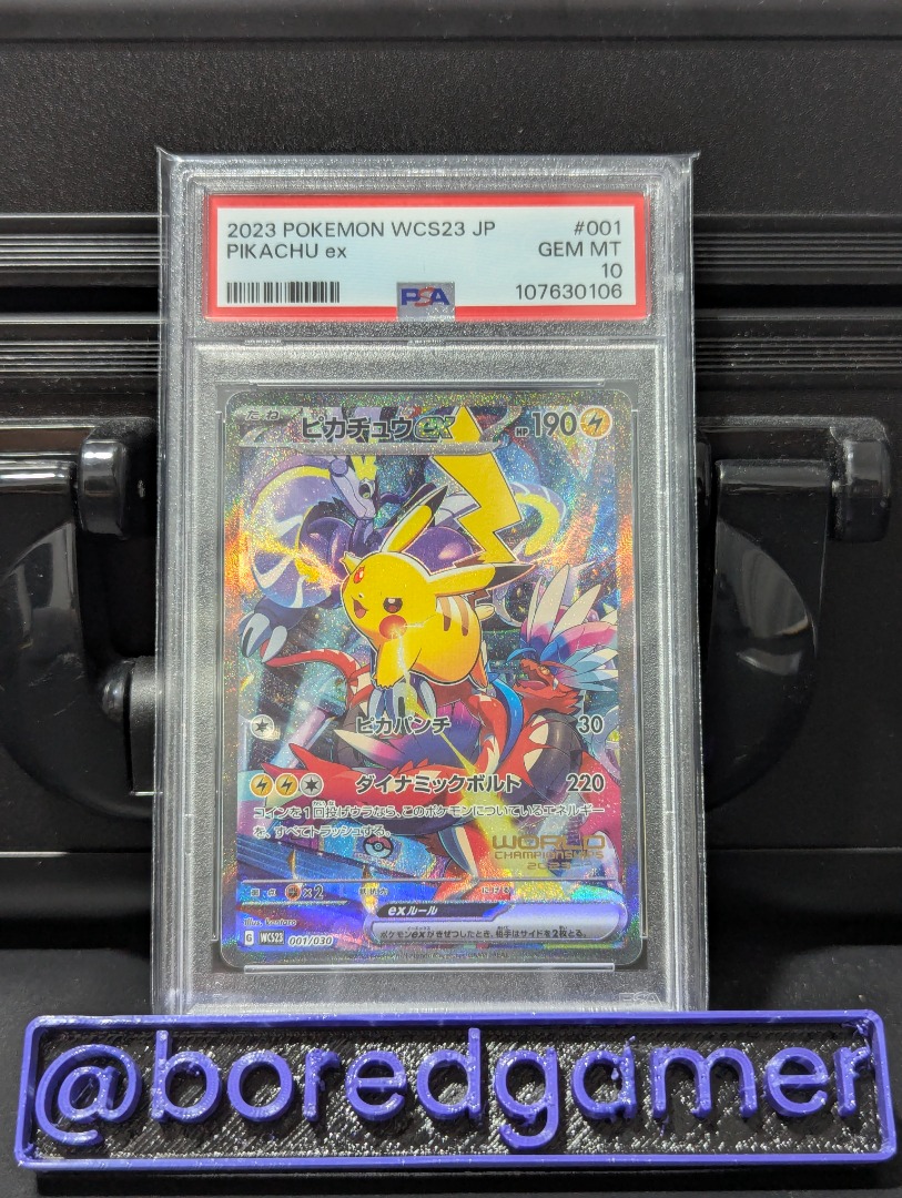 Pikachu ex WCS 2023 PSA 10, Hobbies & Toys, Toys & Games on Carousell