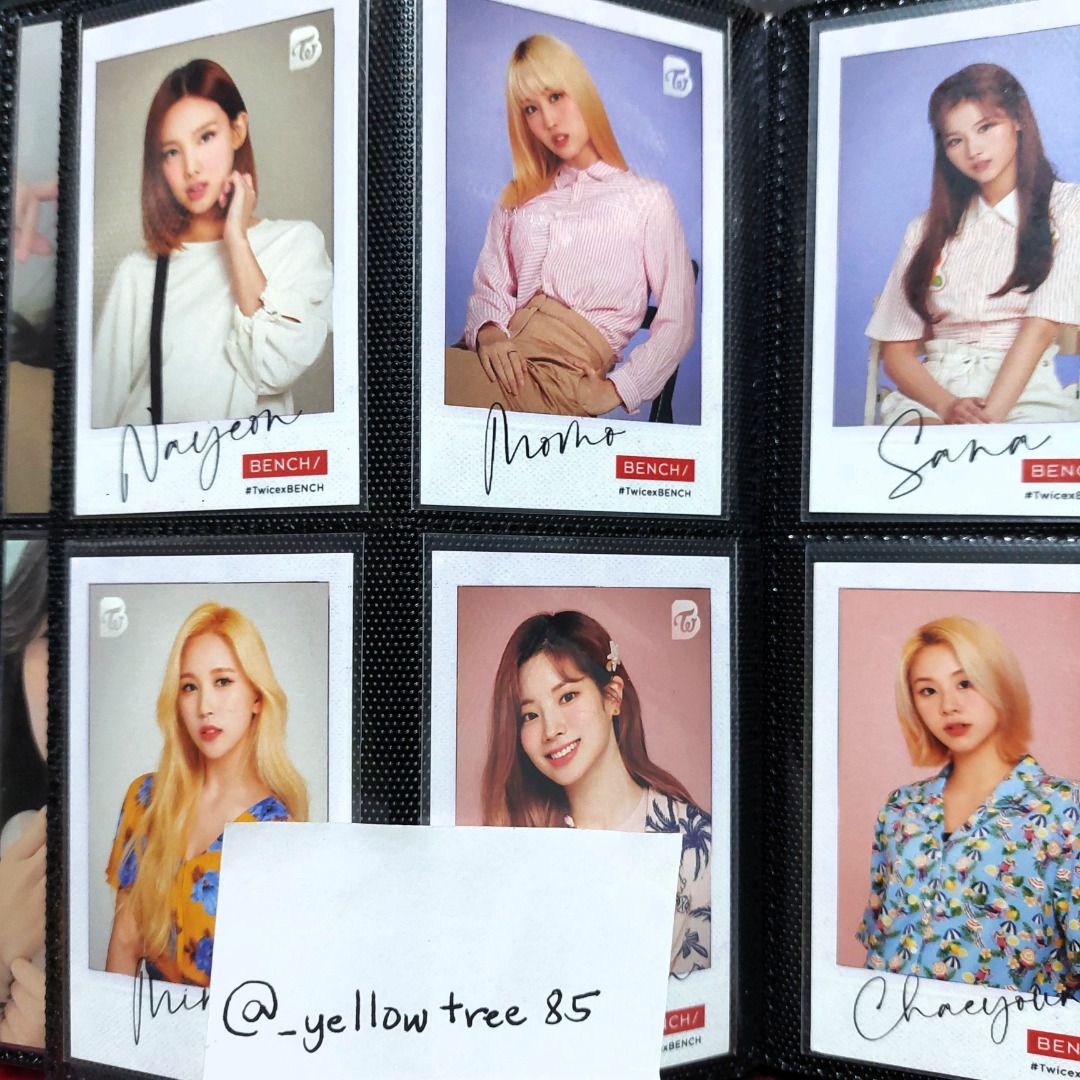 [RARE][SET] TWICE x BENCH V2 Photocards (2021) - Official Polaroid PC ...