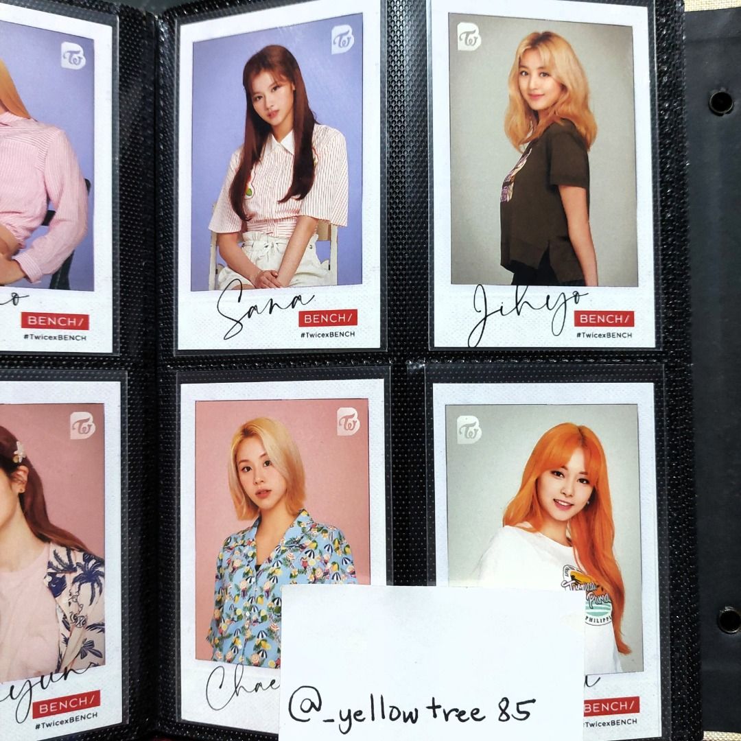 [RARE][SET] TWICE x BENCH V2 Photocards (2021) - Official Polaroid PC ...
