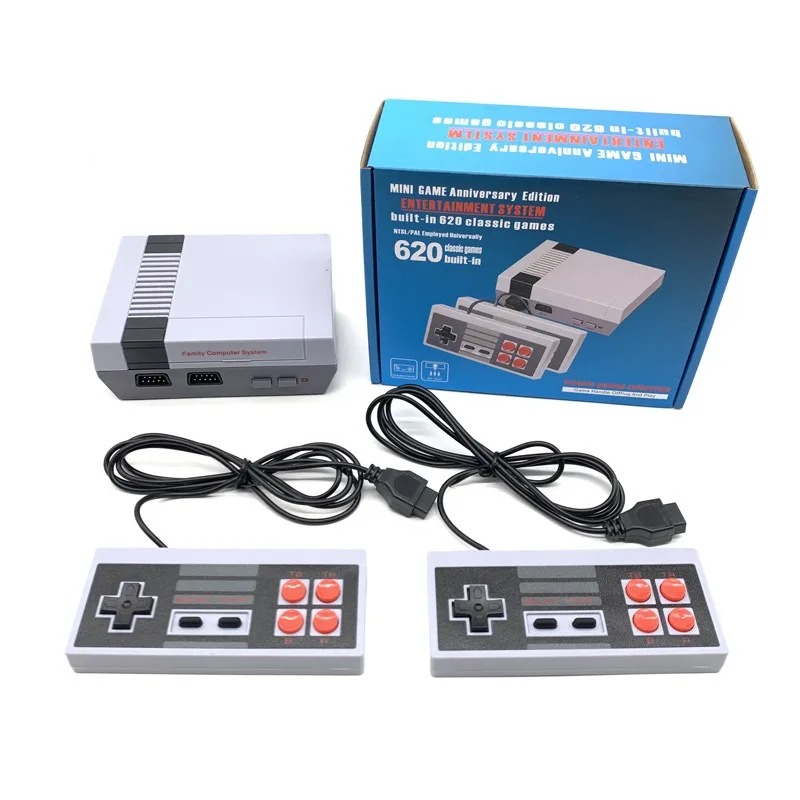Retro Game Console Classic Mini Video Game System Built-in 620 Games 8 ...