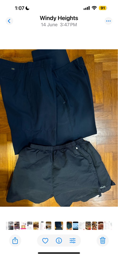SAJC St Andrews JC long pants, PE shorts, Everything Else on Carousell