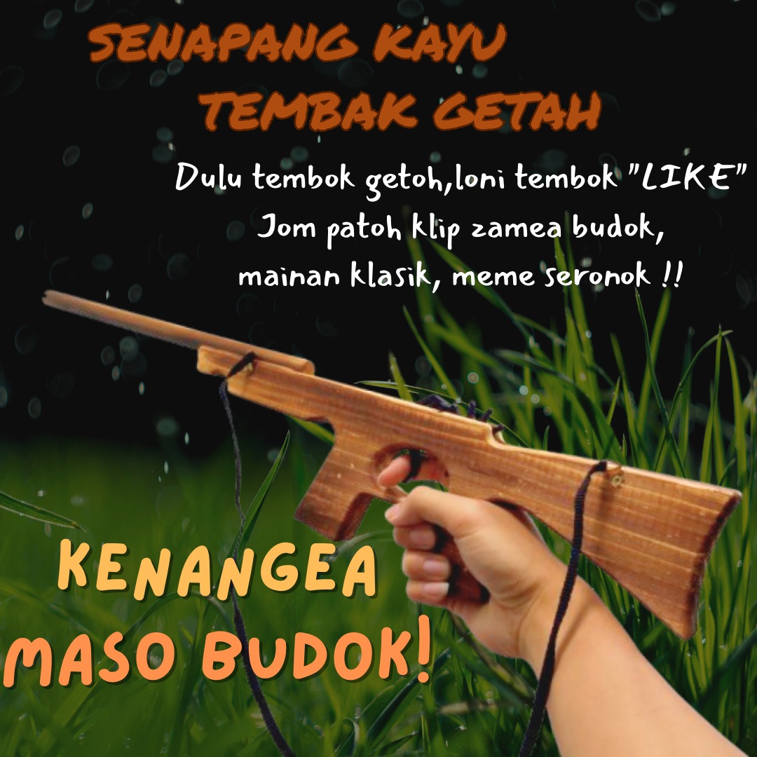 SENAPANG KAYU TEMBAK GETAH TRADISIONAL TOY, Hobbies & Toys, Toys ...