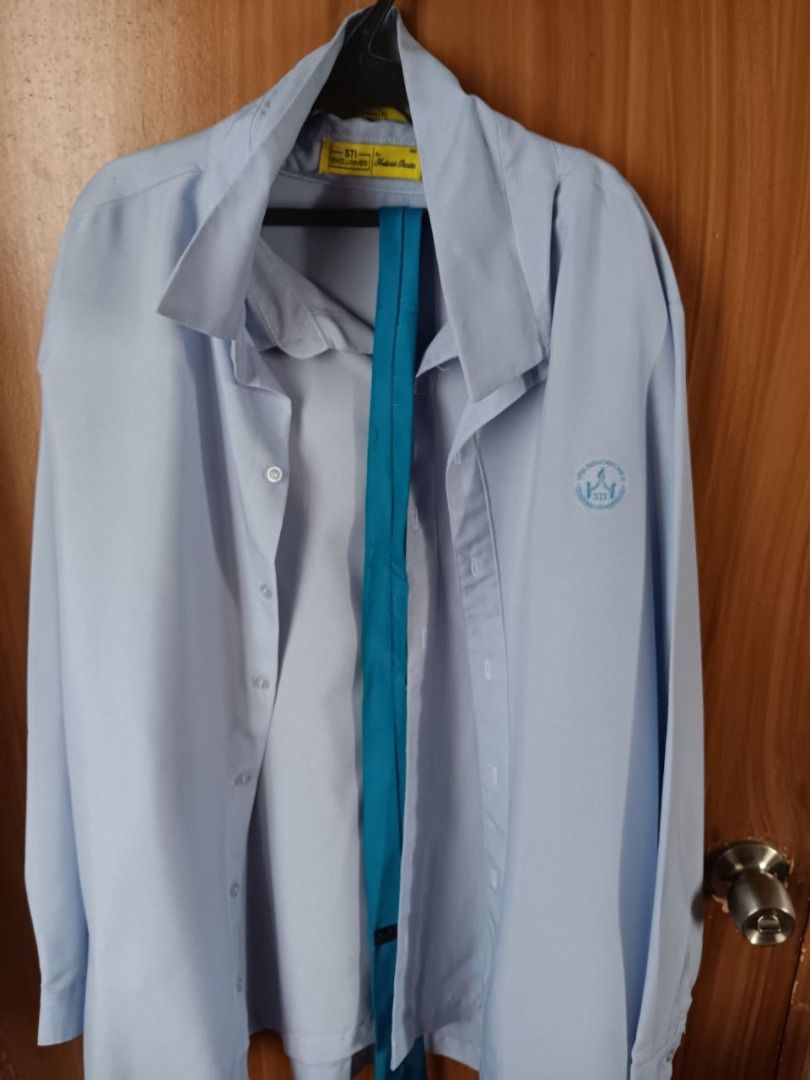 (Slightly Used) STI BACOMM College Men's Uniform Set w/ Extra Pants ...