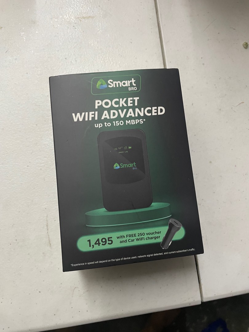 smart bro pocket wifi with free sim and car wifi charger, Mobile Phones ...