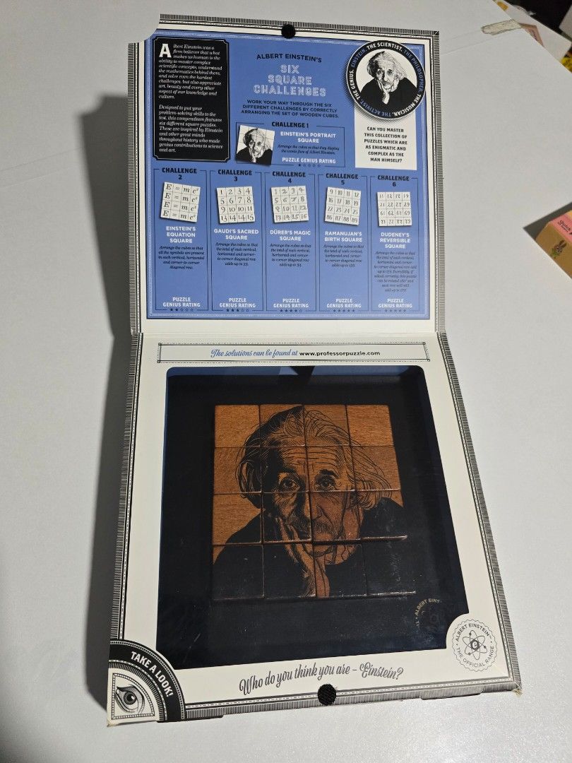The Einstein Collection Six Square Challenges Puzzle, Hobbies & Toys ...