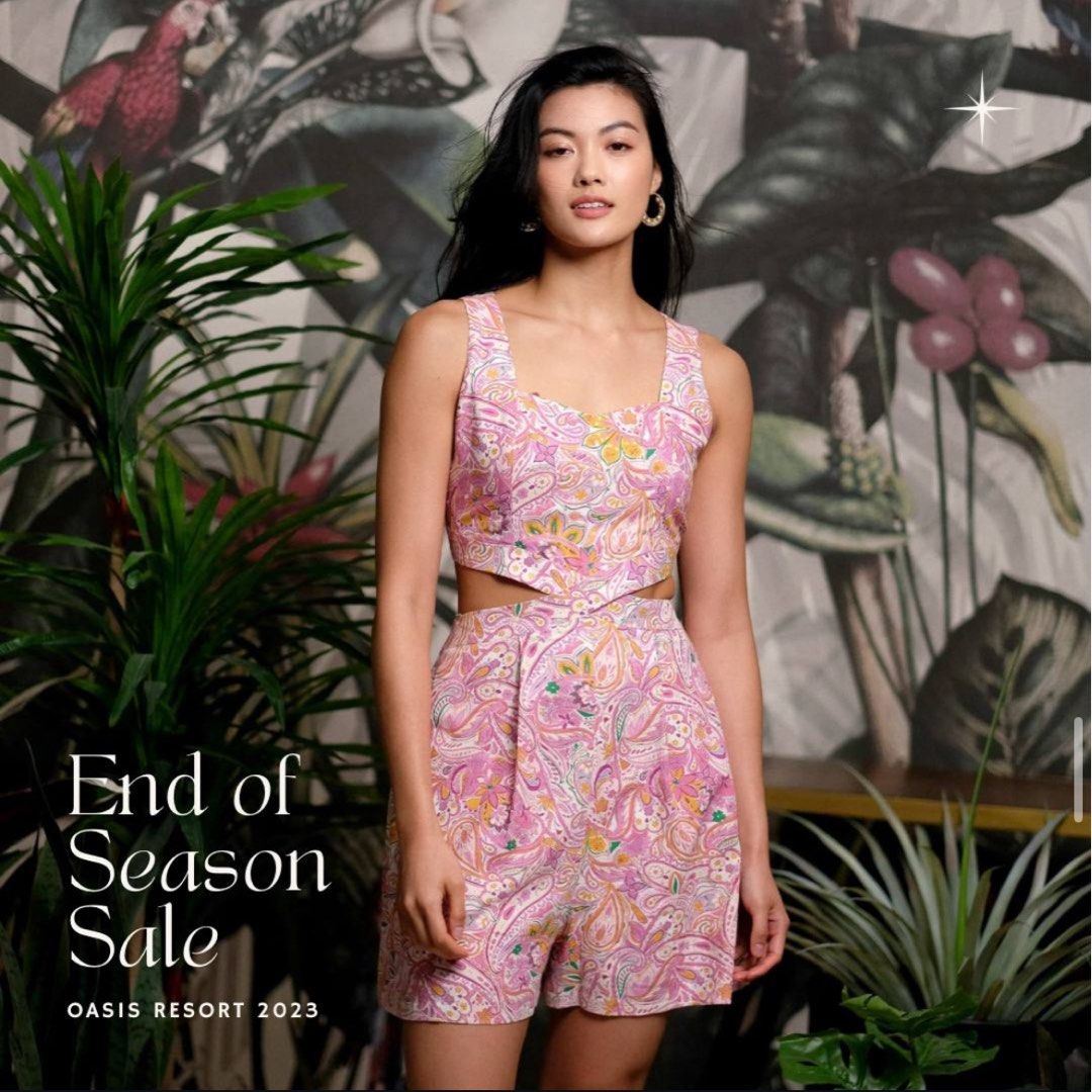 TMP oasis resort Romper, Women's Fashion, Dresses & Sets, Rompers on Carousell