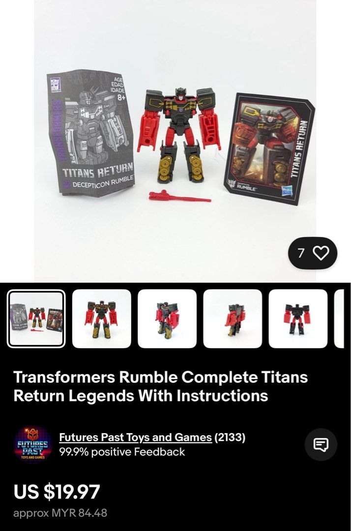 Transformers Rumble Complete Titans Return, Hobbies & Toys, Toys ...