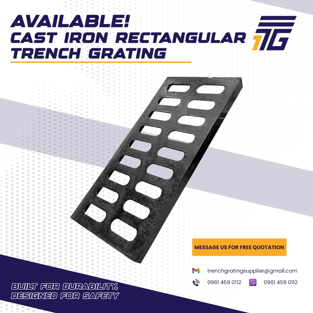 Trench Grate Rectangular - Cast Iron, Commercial & Industrial ...