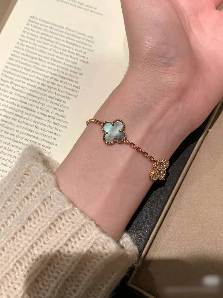 Van Cleef & Arpels 50th Anniversary Limited Edition Vintage Alhambra Bracelet, Luxury ...