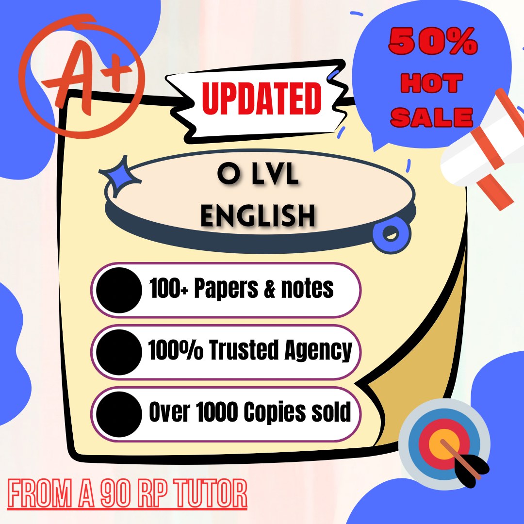 📘 ULTIMATE O-LEVEL ENGLISH PREMIUM PACKAGE (1184 SYLLABUS, 2025 UPDATE ...